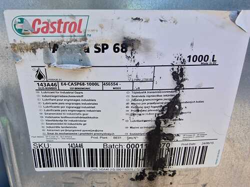 1000 Litre Castrol Alpha SP 68 Engine Oil